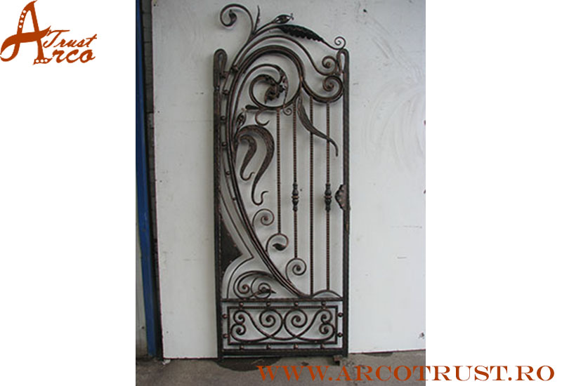 poarta pietonala fier forjat iedera salbatica lux 8000x550 - Fier ...